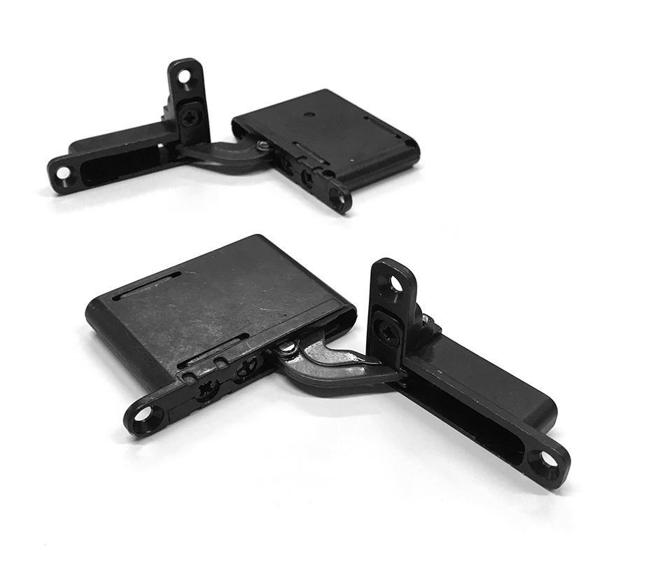 FURNITAL hinge milled, black with damped finish, right | Démos trade a.s.