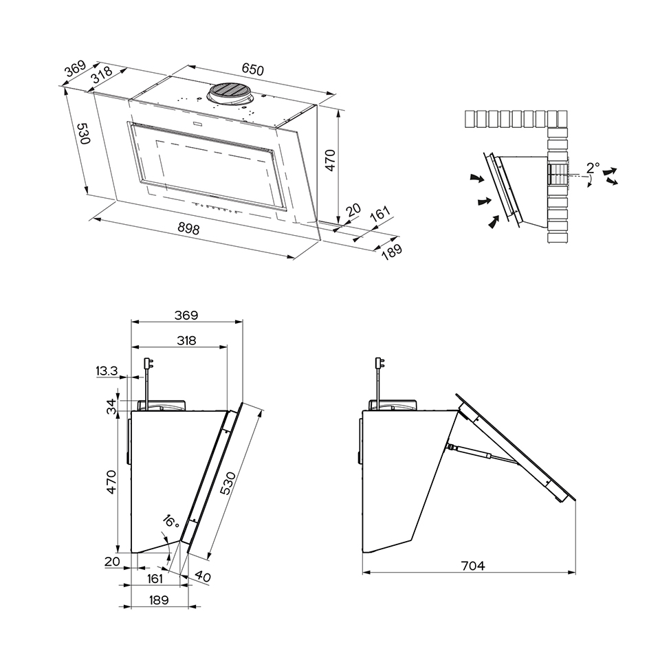 FRANKE Extractor FMY PER PRO BK F90 black | Démos trade a.s.