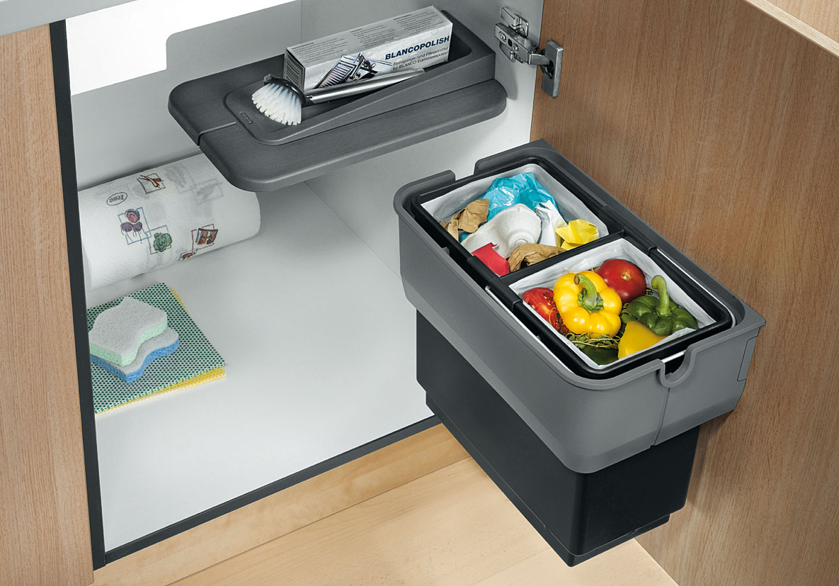 BLANCO 512881 Basket Select Singolo-S 2 x 7l (with divided container ...